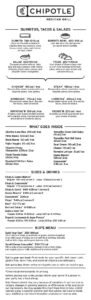 Chipotle Nutrition Facts & Menu Guide - Nutrition Calculators